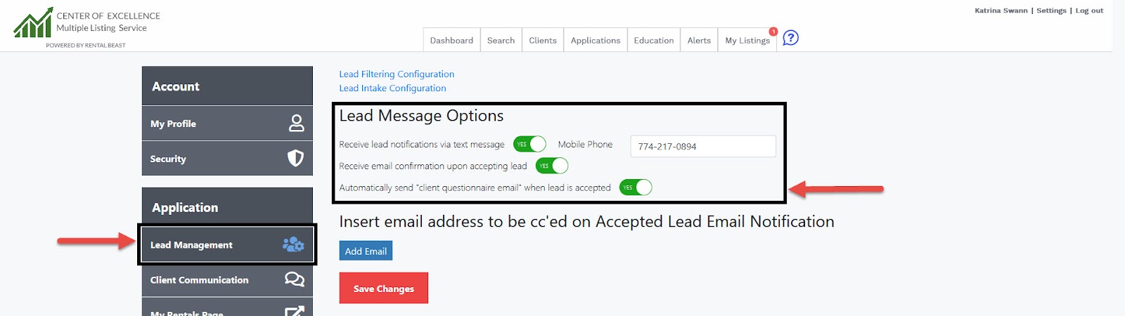 How to Send a Client Questionnaire to a Newly Accepted Lead – Rental ...