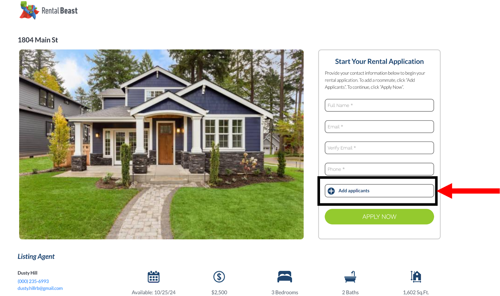 How to Initiate an Application Using a Quick Apply Link – Rental Beast ...